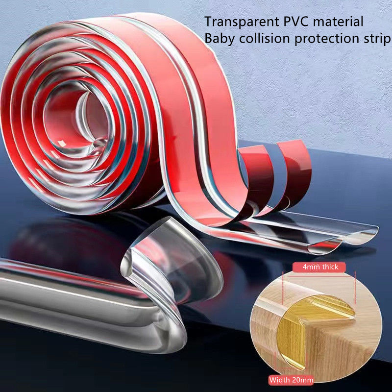 Jual Transparent PVC baby protection strip silicone soft corner ...