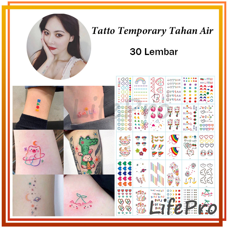 Jual Tato Aesthetic Tulisan Singkat / Tatto Temporer Tulisan / Tato ...