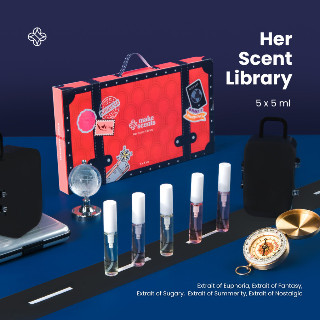 Jual Make Scents Her Scent Library | Layering Set | Extrait De Perfume ...