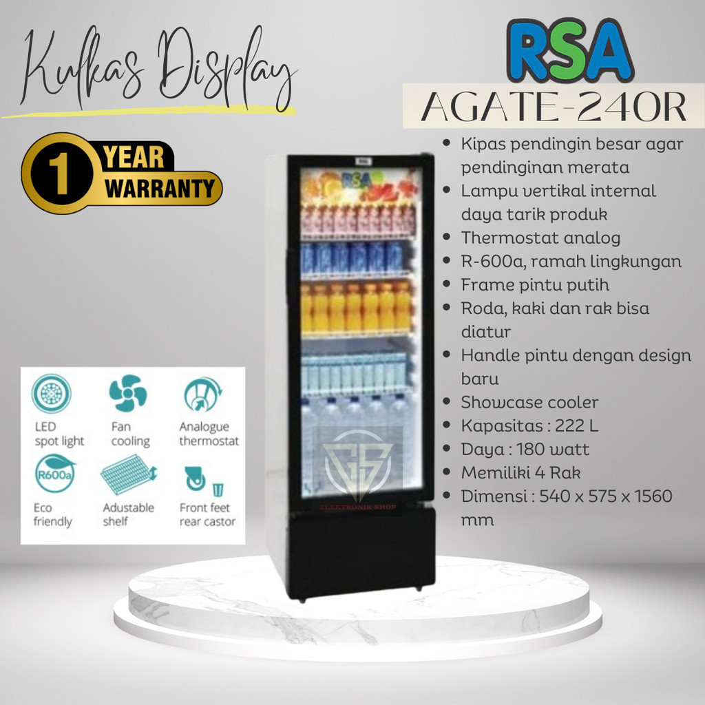 Jual SHOWCASE RSA AGATE 240 4 RAK DISPLAY | Shopee Indonesia