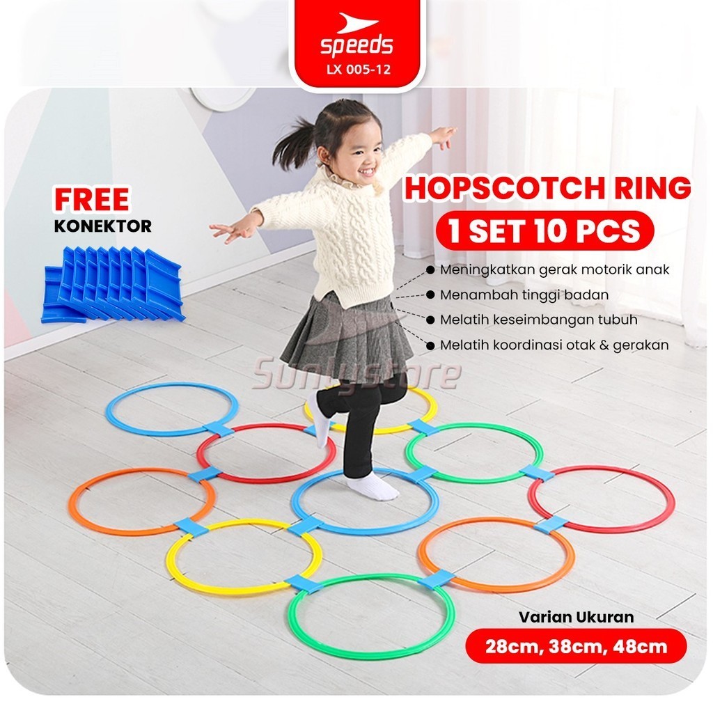 Jual SPEEDS Hopscotch Ring Mainan Lingkaran Loncat Anak Motorik isi ...