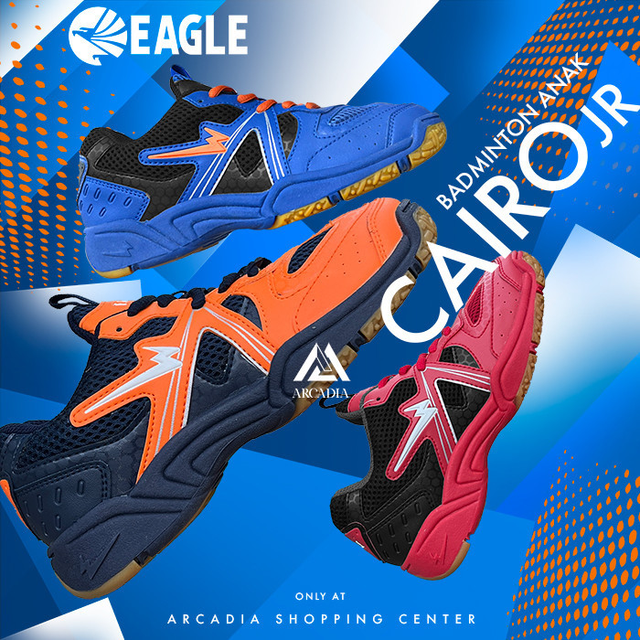 Jual EAGLE CAIRO JR SEPATU BADMINTON BULUTANGKIS ANAK | Shopee Indonesia