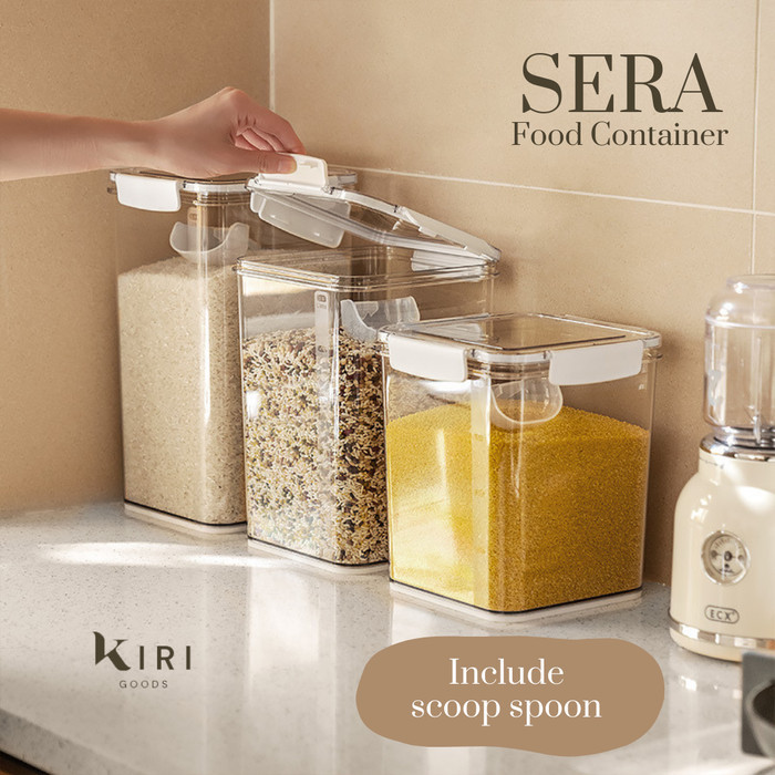 Jual 《KIRI》SERA Toples Kotak Penyimpanan Makanan Kedap Udara Besar Anti ...