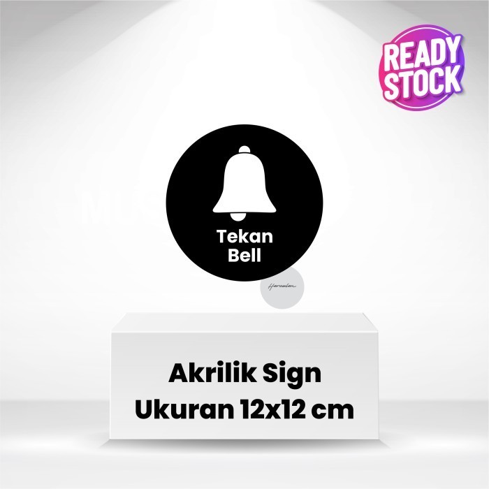 Jual Akrilik sign tekan bell / papan akrilik tekan bell | Shopee Indonesia