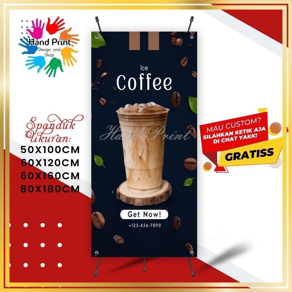 Jual SPANDUK BANNER Jualan Es Kopi Susu Iced Coffee A MMT Spanduk ...
