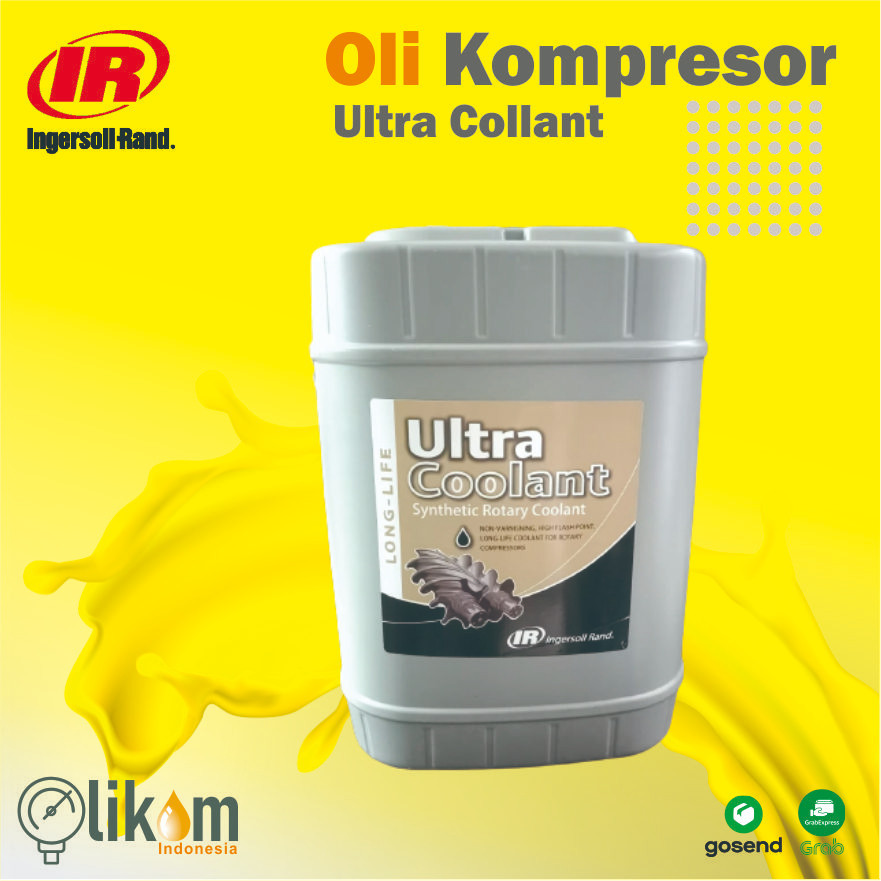 Jual OLI Kompresor Oil Compressor Screw Ultra Coolant Rotary Ingersoll ...