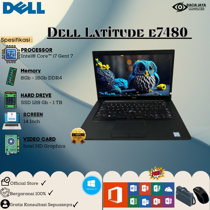 Jual Laptop DELL LATITUDE Core i5 / i7 Ram 8GB Ssd 256GB Murah Bergaransi | Shopee Indonesia