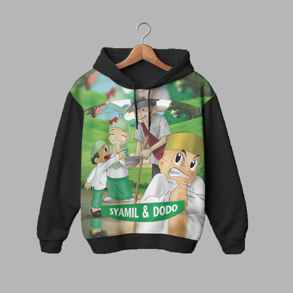 Jual Hoodie Anak Syamil & Dodo 3D Kartun Syamil & Dodo CD010 Untuk Usia ...