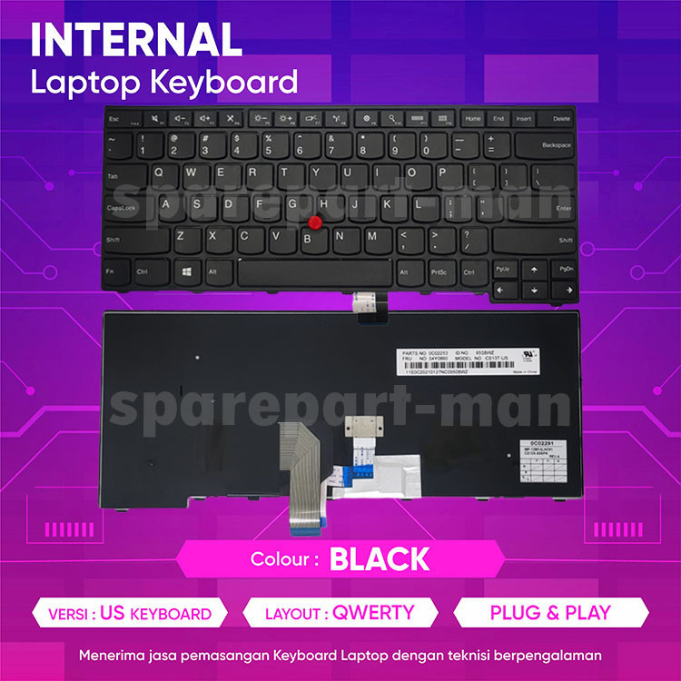 Jual Keyboard for Lnv ThinkPad L440 L450 L460 L470 E440 Series new ...