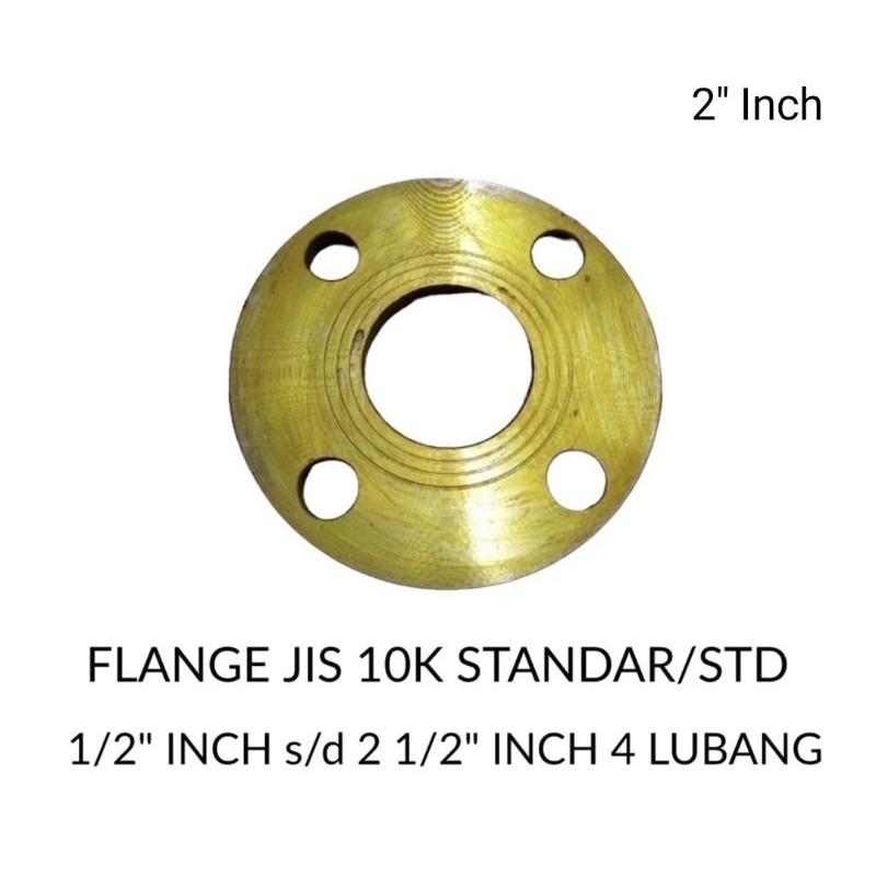 Jual Flange besi JIS 10K 2" inch DN 50 standar/STD | Shopee Indonesia