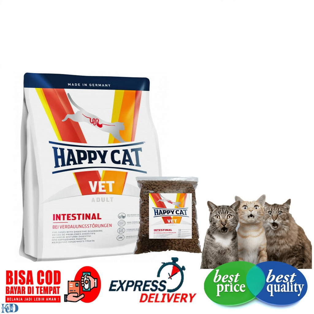 Jual Happy Cat Vet Intestinal Gastro Dry Food Adult Cat Repack 2000gr ...