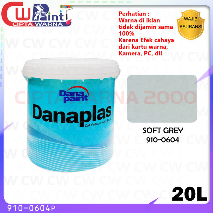 Jual Danaplas Cat Tembok Tinting Kedap Air Soft Grey 910-0604 Exterior ...