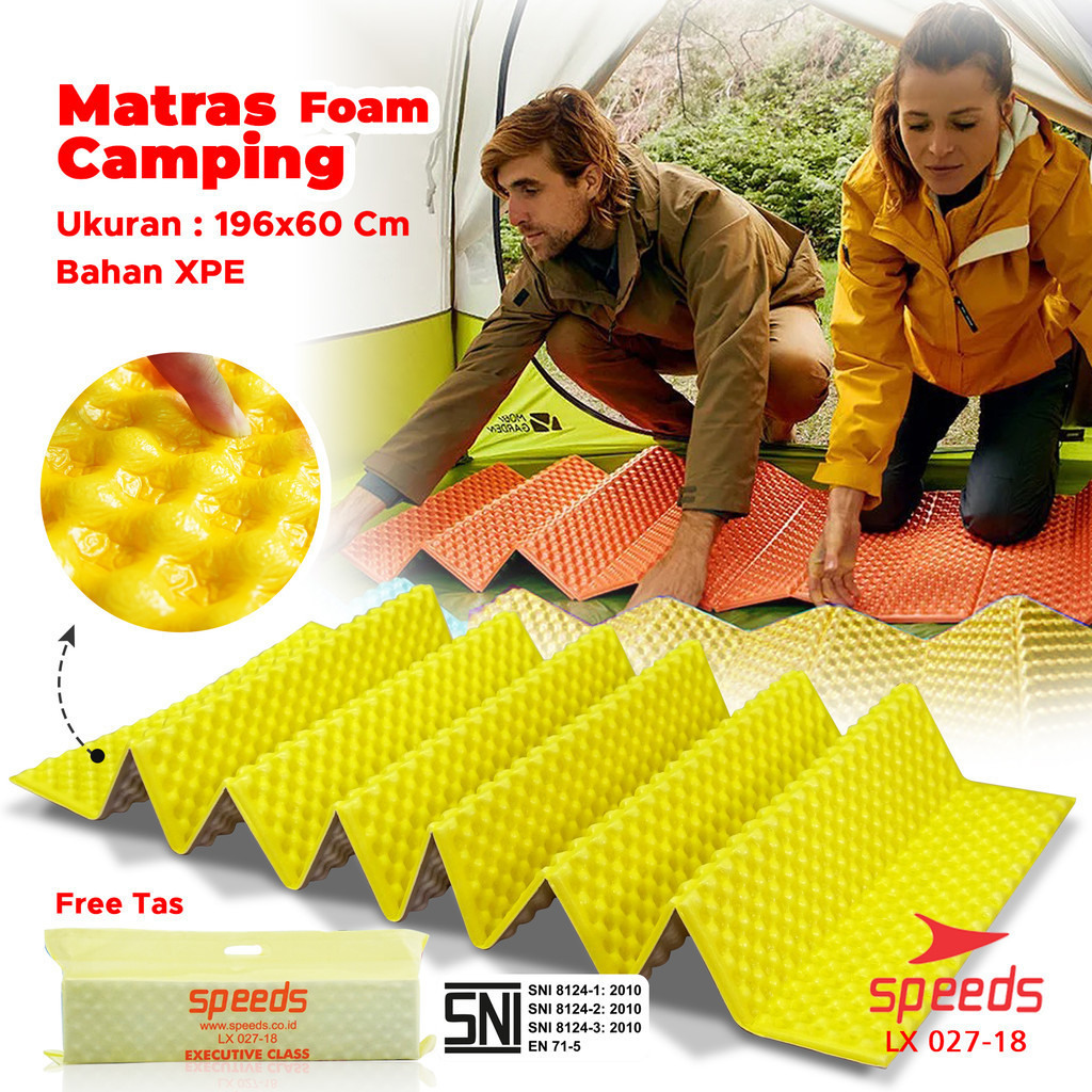 Jual SPEEDS SNI Matras Camping Kasur Tidur Gunung Matras Lipat Bahan ...