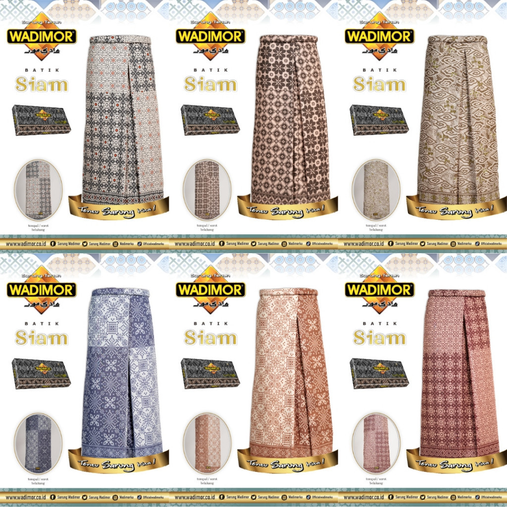 Jual Sarung Tenun Wadimor Motif Batik Siam Terbaru Sarung Gus Ecer dan ...