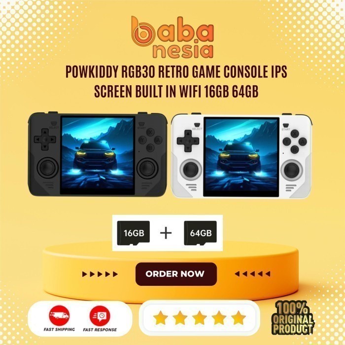 Jual POWKIDDY RGB30 Retro Game Console IPS SCreen Built in WiFi 16GB ...