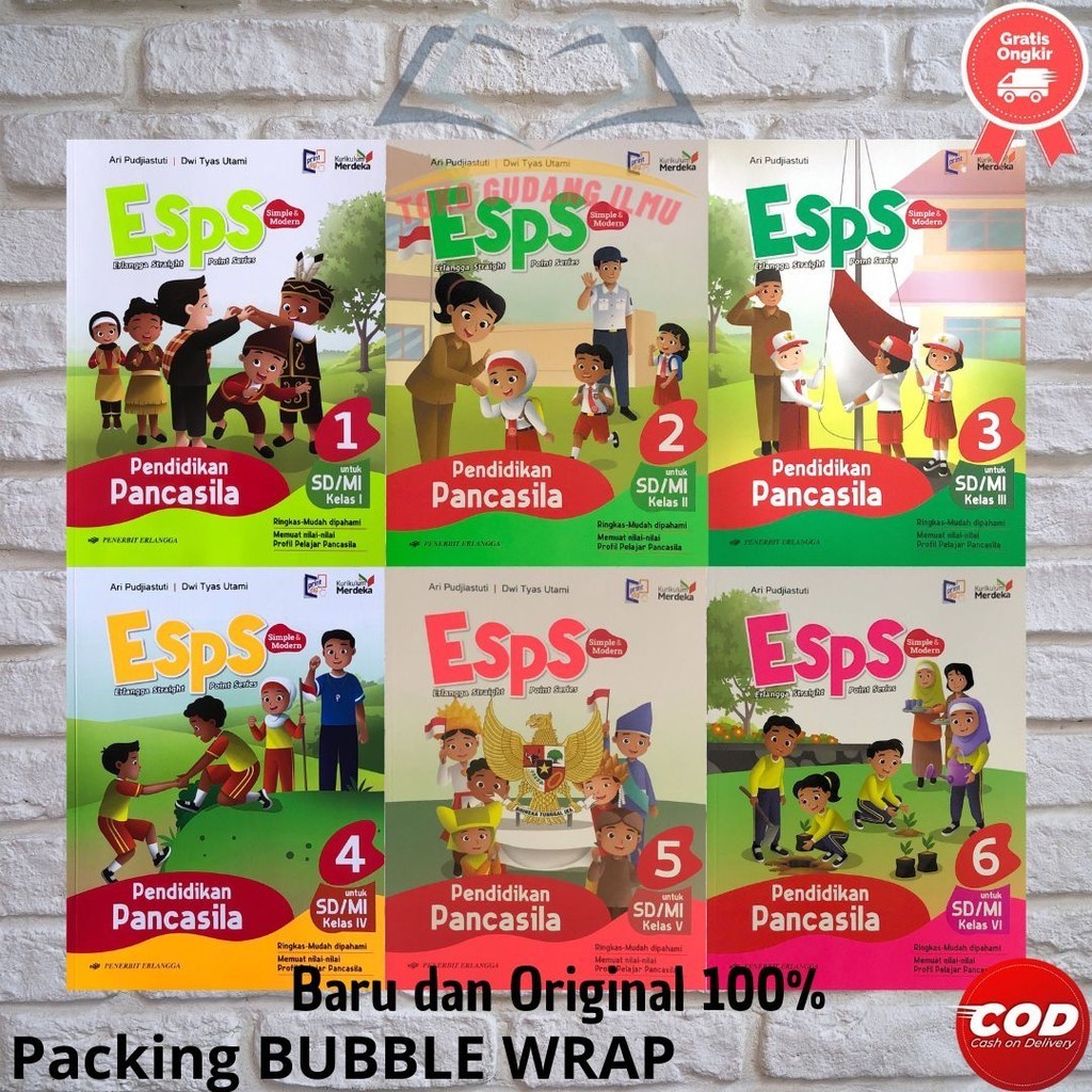 Jual Original buku esps pendidikan pancasila revisi sd/mi kelas 1 2 3 4 5 6 kurikulum merdeka ...