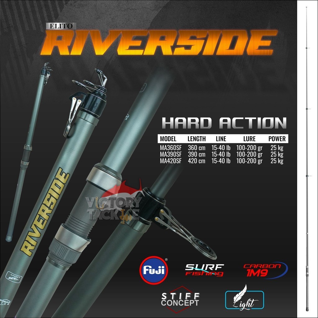 Jual ELITO REVERSIDE SURF FISHING ROD JORAN PANTAI ANTENA PANJANG 360 ...