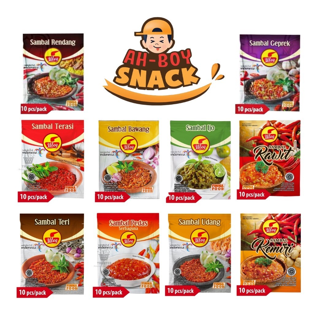 Jual SAMBAL ULEG FINNA RENCENG (ISI 10 SACHET X 20 GRAM) - ALL VARIAN ...