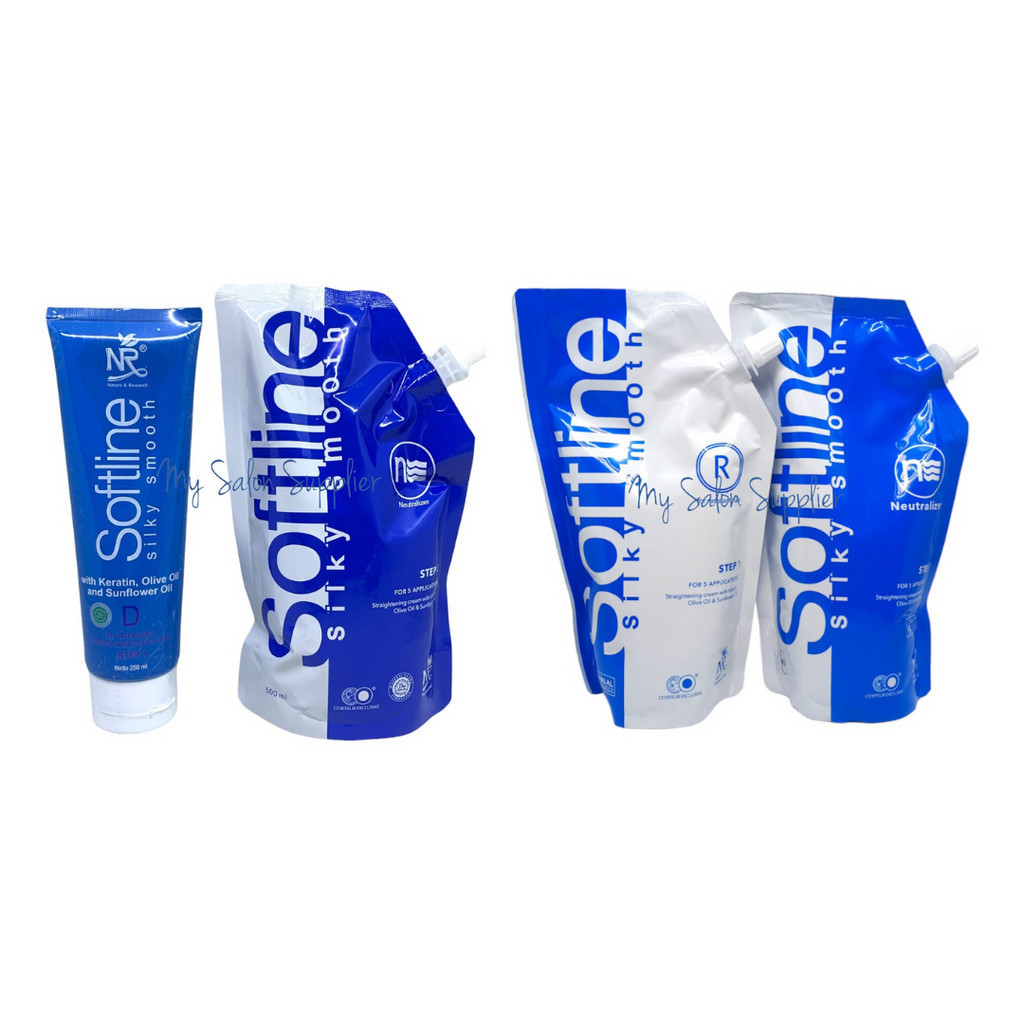 Jual 1 Set NR Softline SILKY SMOOTH with Keratin Step 1 + Netralisir Step 2 | Shopee Indonesia