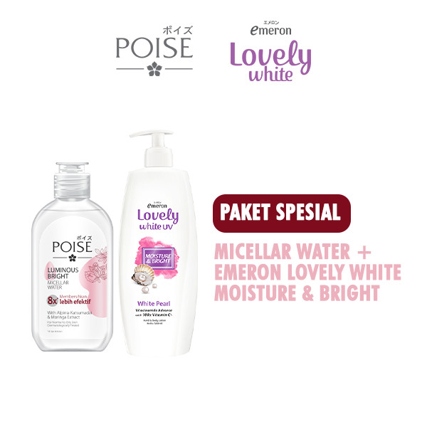 Jual Emeron Lovely White Hand & Body Lotion UV Moisture & Bright 500 ml ...