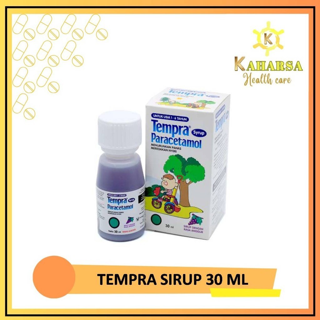Jual TEMPRA SIRUP paracetamol 2-6 tahun 30 ml - Meredakan Demam Sakit ...