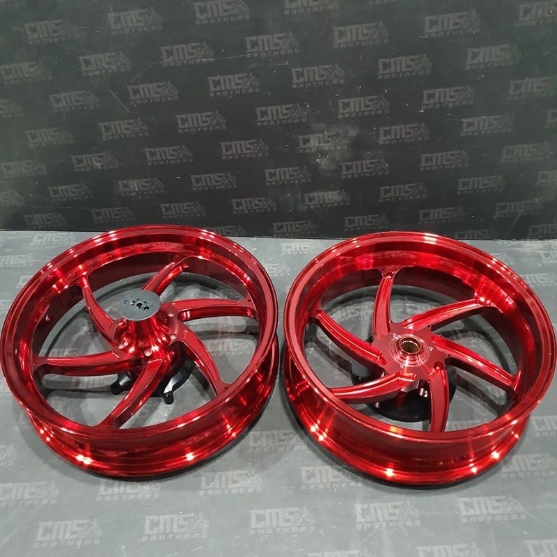 Jual Velg Velek Racing Kendmoto Yamaha Xmax Merah Glossy | Shopee Indonesia