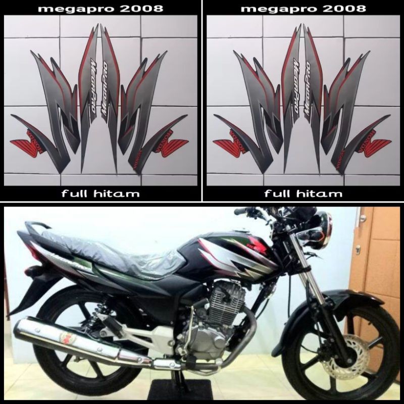 Jual STIKER STRIPING LIS LES POLET PLAT PLISIR BODY MOTOR HONDA MEGAPRO ...