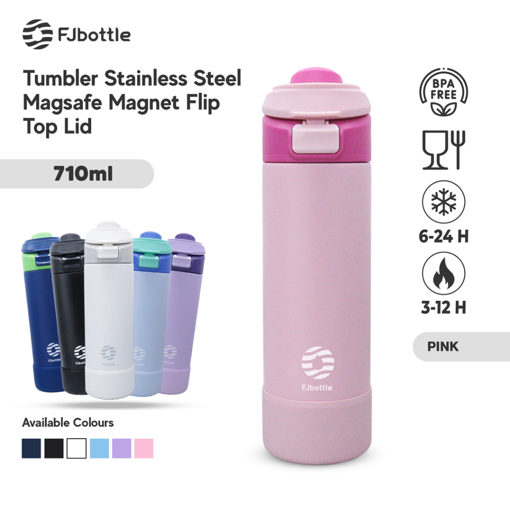 Jual gh75th FJBottle - Botol Minum Tumbler Unik 710ml Stainless Steel SUS 304 dengan MagSafe ...