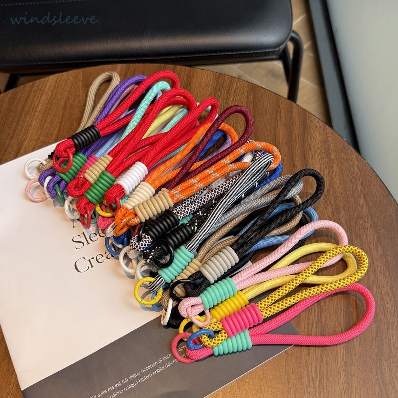 Jual Tali Wrist Strap Pendek Warna Blok Tali Gantungan Hp Pendek Phone ...