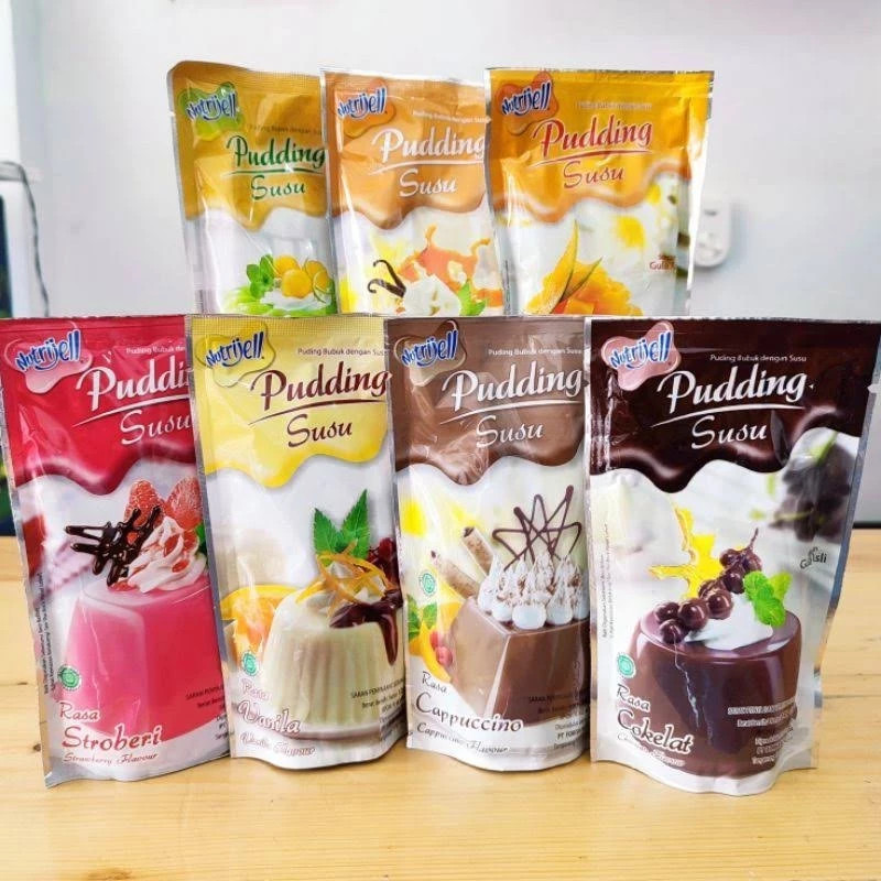 Jual Pudding Susu Nutrijell Bubuk Puding Susu Berbagai Rasa 145GR ...