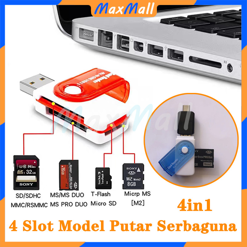 Jual Multi Cardreader Cardreader Multi Putar Micro Sd Cardreader Tf ...