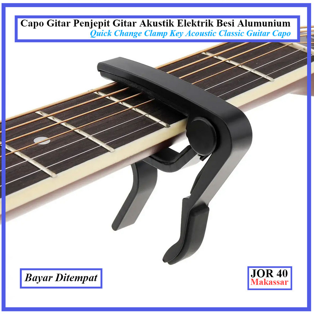 Jual Capo Kapo Penjepit Gitar Akustik Elektrik Ukulele Besi Aluminium ...