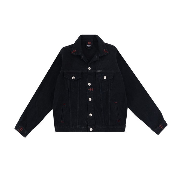 Jual A1 Jacket Jet Black - Denim Jacket | Shopee Indonesia