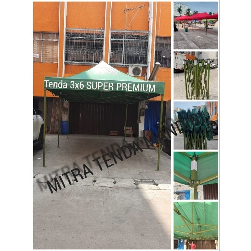 Jual TENDA LIPAT 3X6 SUPER PREMIUM RANGKA HIJAU | Shopee Indonesia
