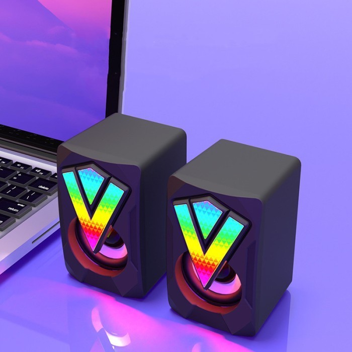 Jual Speaker USB LED RGB HIFI Stereo Wired Komputer Laptop Handphone ...