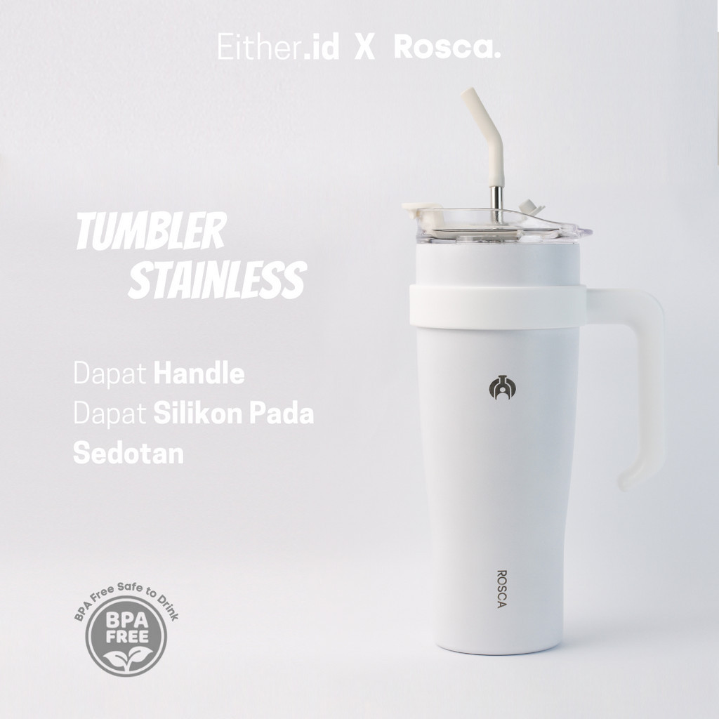 Jual Either.id x Rosca. - Tumbler Stainless Botol Minum Aesthetic ...