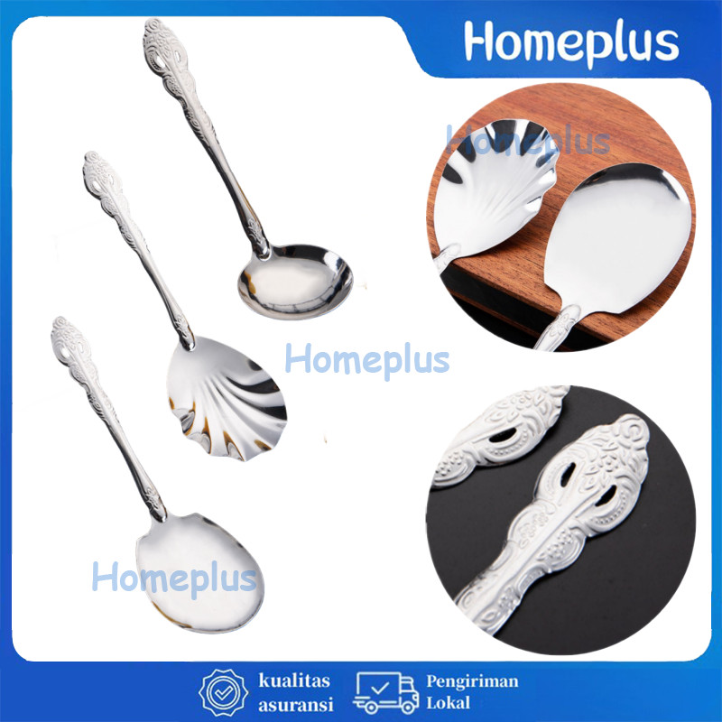 Jual HomePlus Centong Stainless Steel Wayang Centong Saji Stainless ...