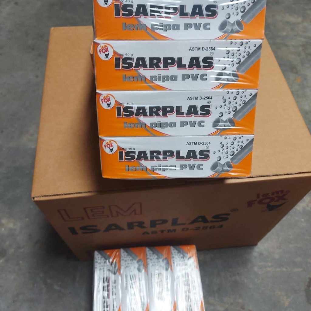 Jual ISARPLAS LEM PIPA PVC (1lusin) | Shopee Indonesia
