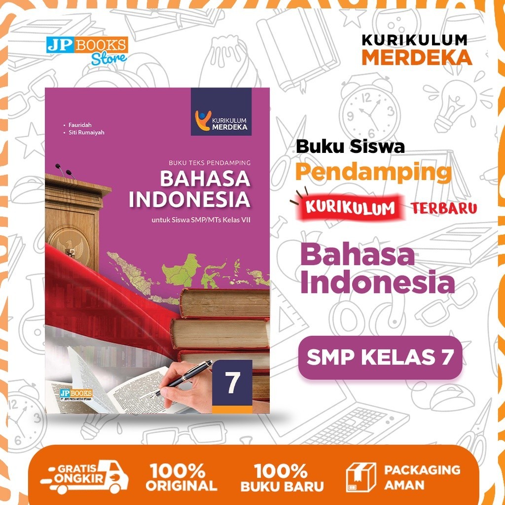 Jual JP Books – Buku Teks Siswa Pendamping Kurmer Sekolah Bahasa Indonesia SMP Kelas 7 ...