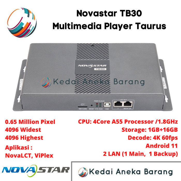 Jual Novastar Taurus TB30 TB3 Multimedia Player LED Videotron Controller | Shopee Indonesia