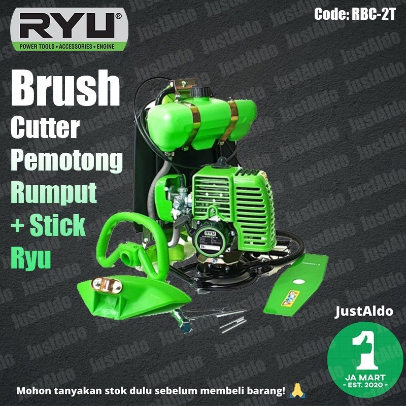 Jual Mesin Pemotong Rumput Brush Cutter RBC-2T Ryu (Bonus Stick Ryu ...