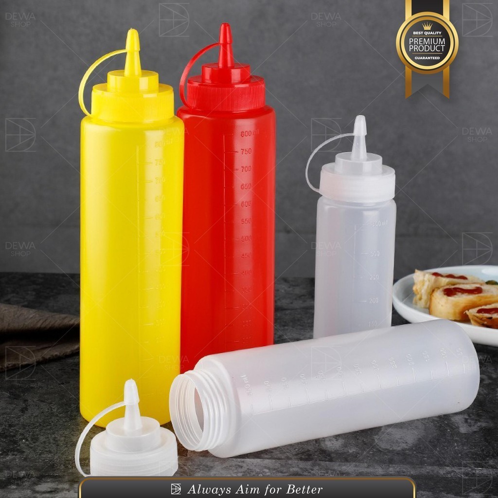 Jual Botol Saus 1 Lubang Merk SUBRON Tomat Kecap Sambal Mayonaise Wadah ...