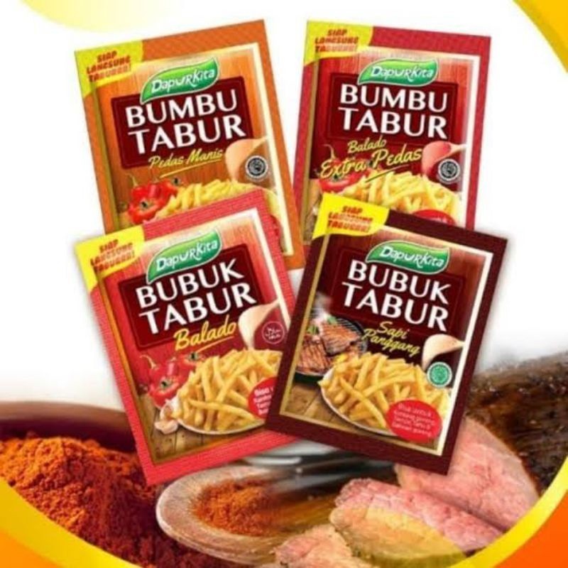 Jual Bubuk Bumbu Tabur Kentang DAPUR KITA Rasa Balado Extra Pedas Manis ...