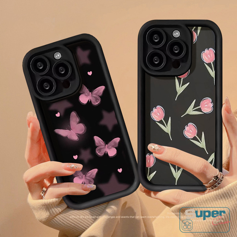 Jual Fresh Flowers Butterfly Soft Case for VIVO Y17s Y100 Y15s Y20 Y21s Y21 Y27s Y35 Y12i Y27 ...