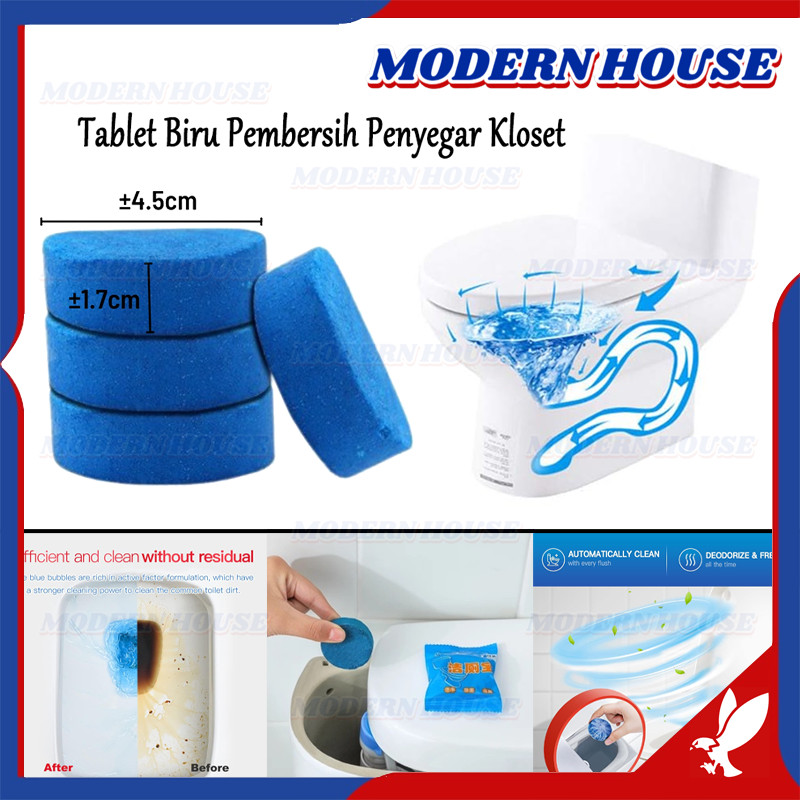 Jual 15PCS Tablet Penyegar Toilet Automatic / Tablet Toilet Biru ...