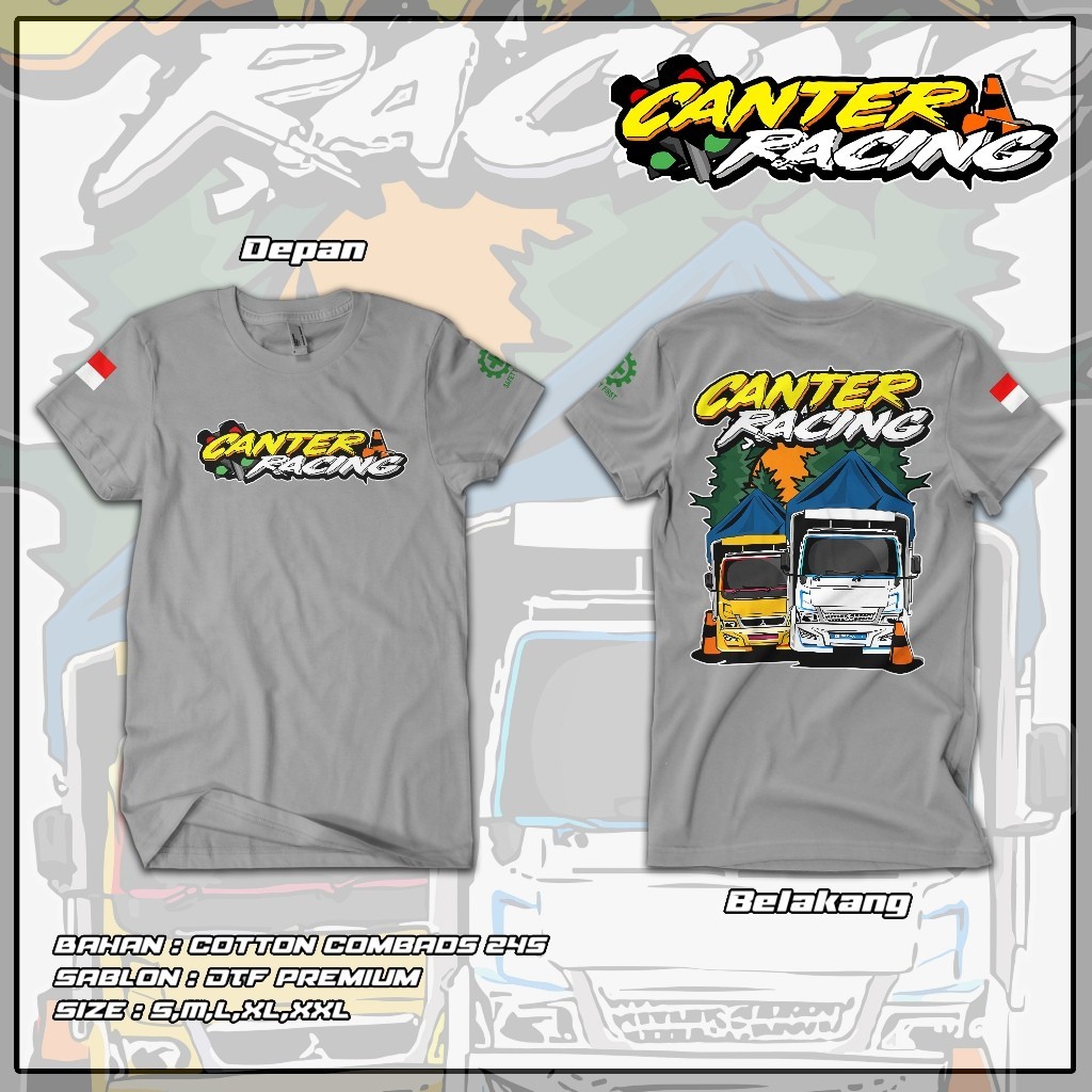 Jual Kaos Driver | Kaos T-shirt Canter Racing | Kaos Driver Muda | Kaos ...