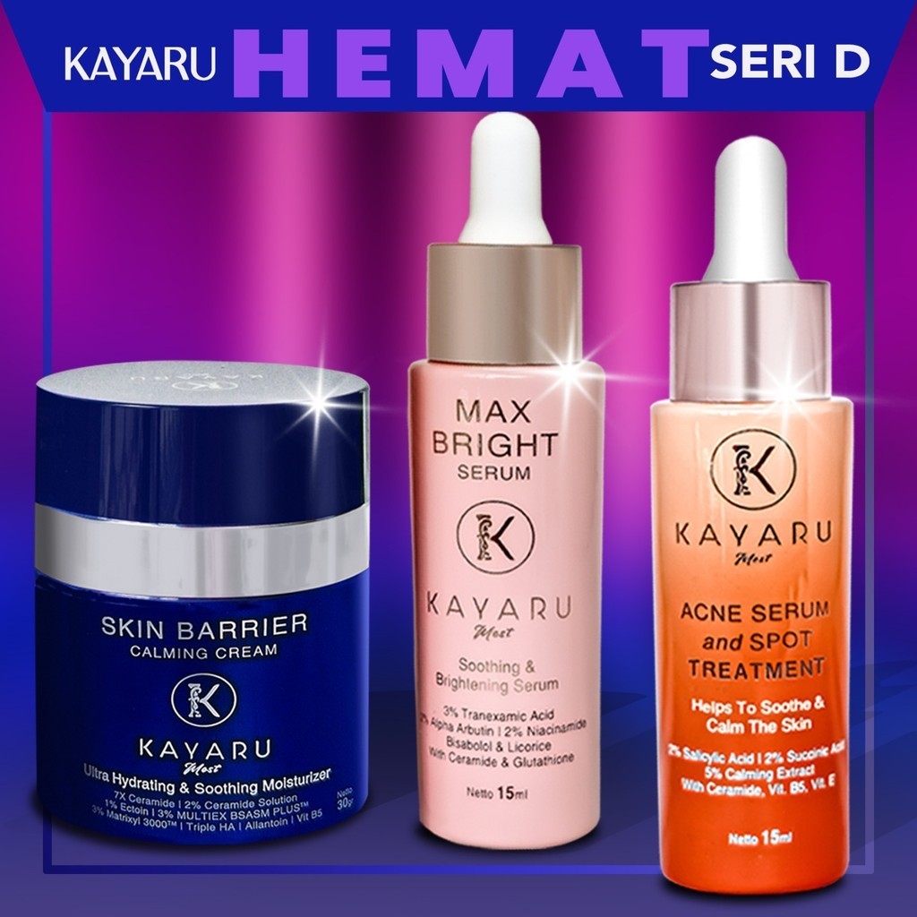 Jual Bundling Hemat D Kayaru Mest Max Bright + Skin Barrier + Acne ...