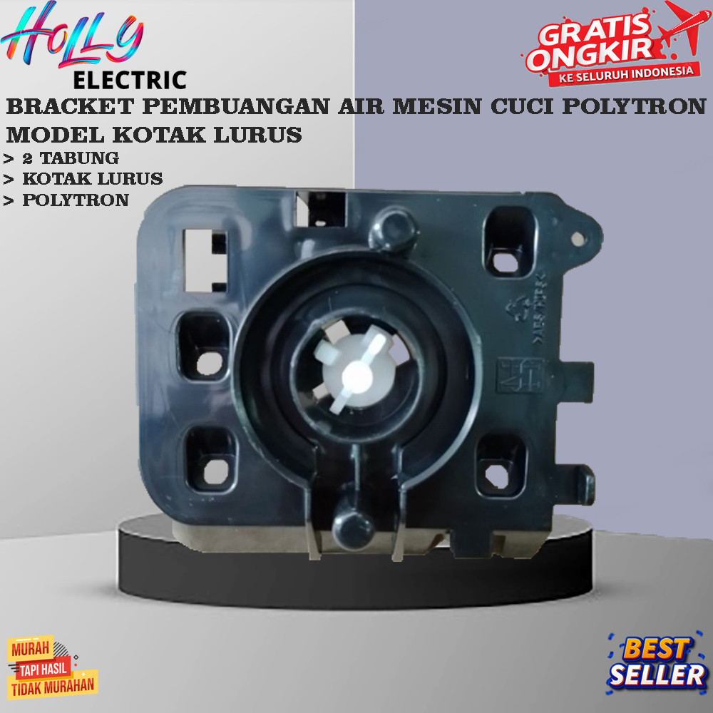Jual BRACKET PEMBUANGAN AIR MESIN CUCI POLYTRON MODEL KOTAK LURUS SUDAH ...