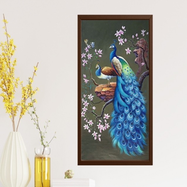 Jual Wall Sticker / Stiker Dinding / Kaca (2 Burung Merak Ekor Biru ...