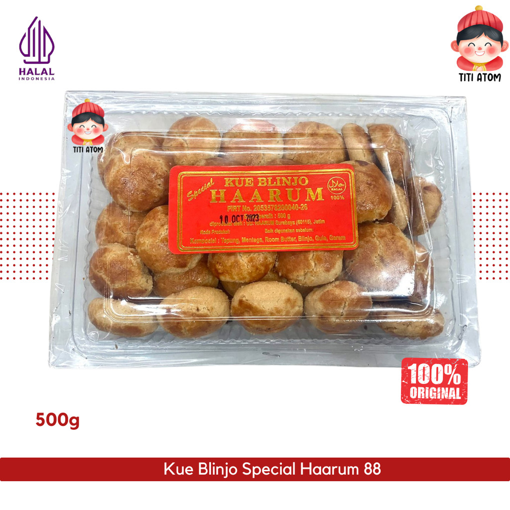 Jual Kue Belinjo Blinjo Melinjo Emping Special Haarum 88 500g | Shopee ...